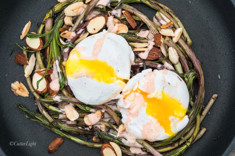 Springtime Alaska: Who Needs Asparagus? Poached Eggs on Sautéed ...